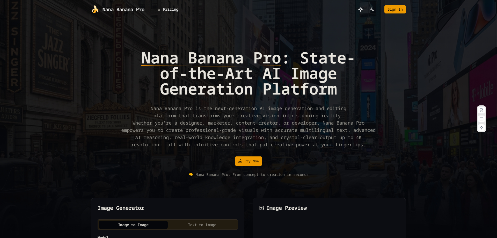 Nana Banana Pro — State-of-the-Art AI Image Generation & Editing ...